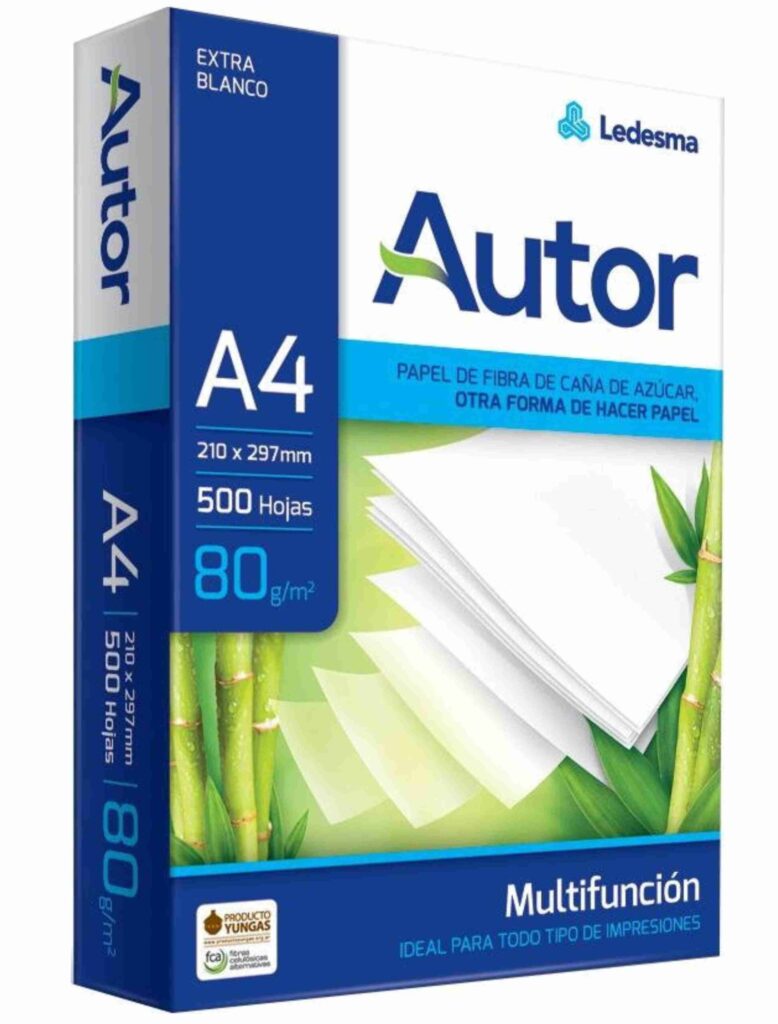 Resma de papel Autor A4 80 Grs. - Grupo Marblas SRL - Etiquetas autoadhesivas